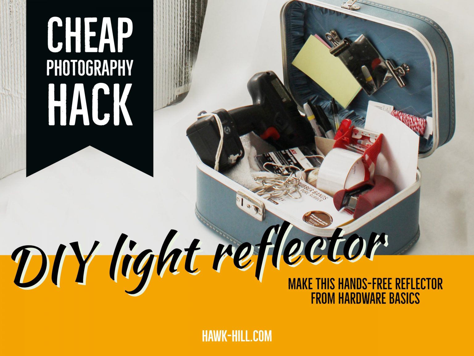 How to Make a DIY Photography Reflector with Insulation | Hawk Hill