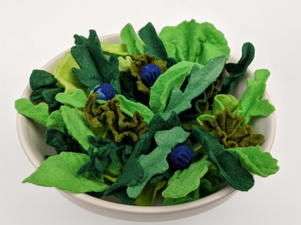 How to make a Felt Food Salad Play Set - Free Pattern and Tutorial ...