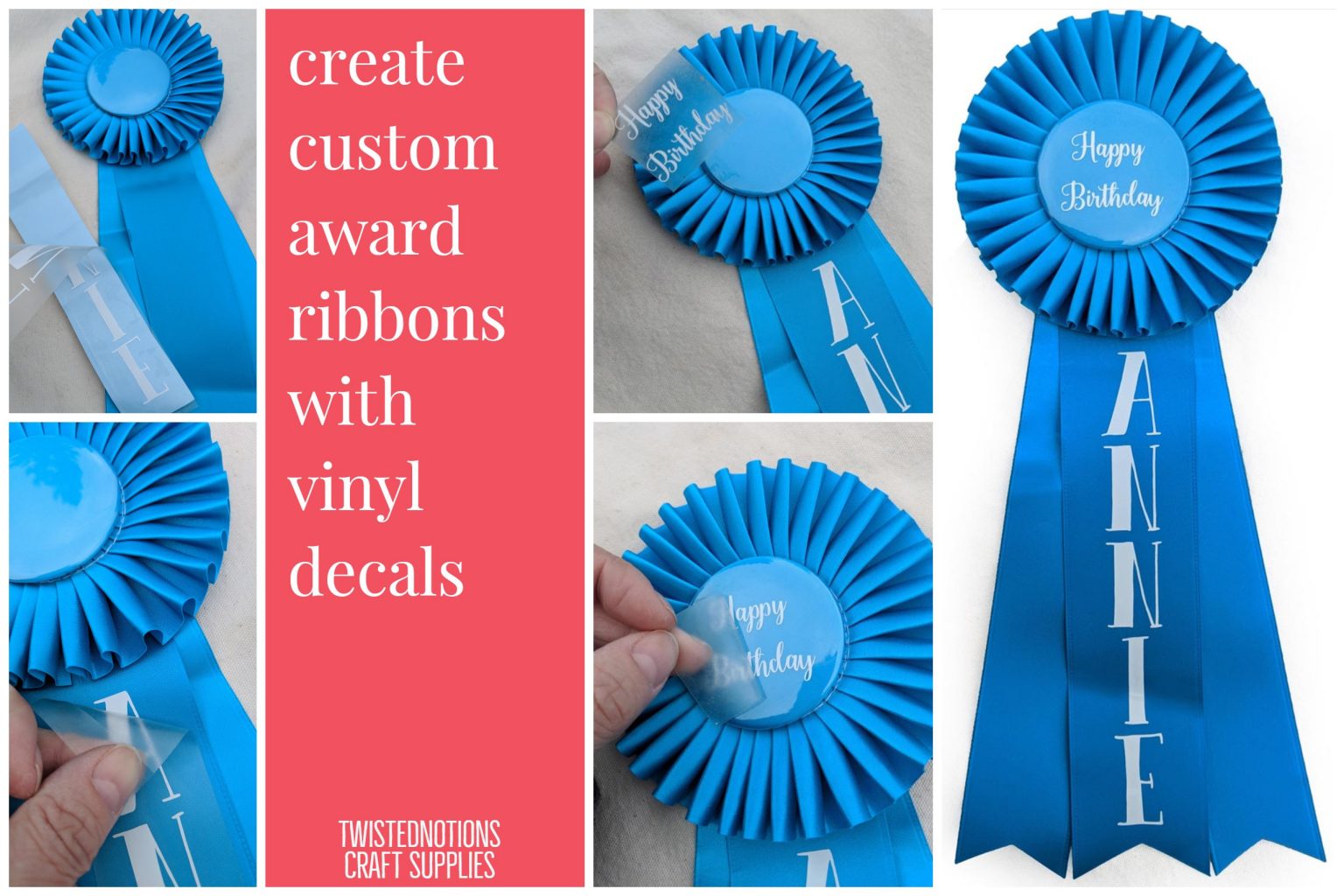 How to Make a Custom Personalized Award Rosette Ribbon | Hawk Hill