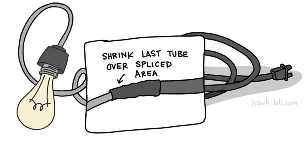 How to Splice an Extension Cord to a Light Fixture | Hawk Hill