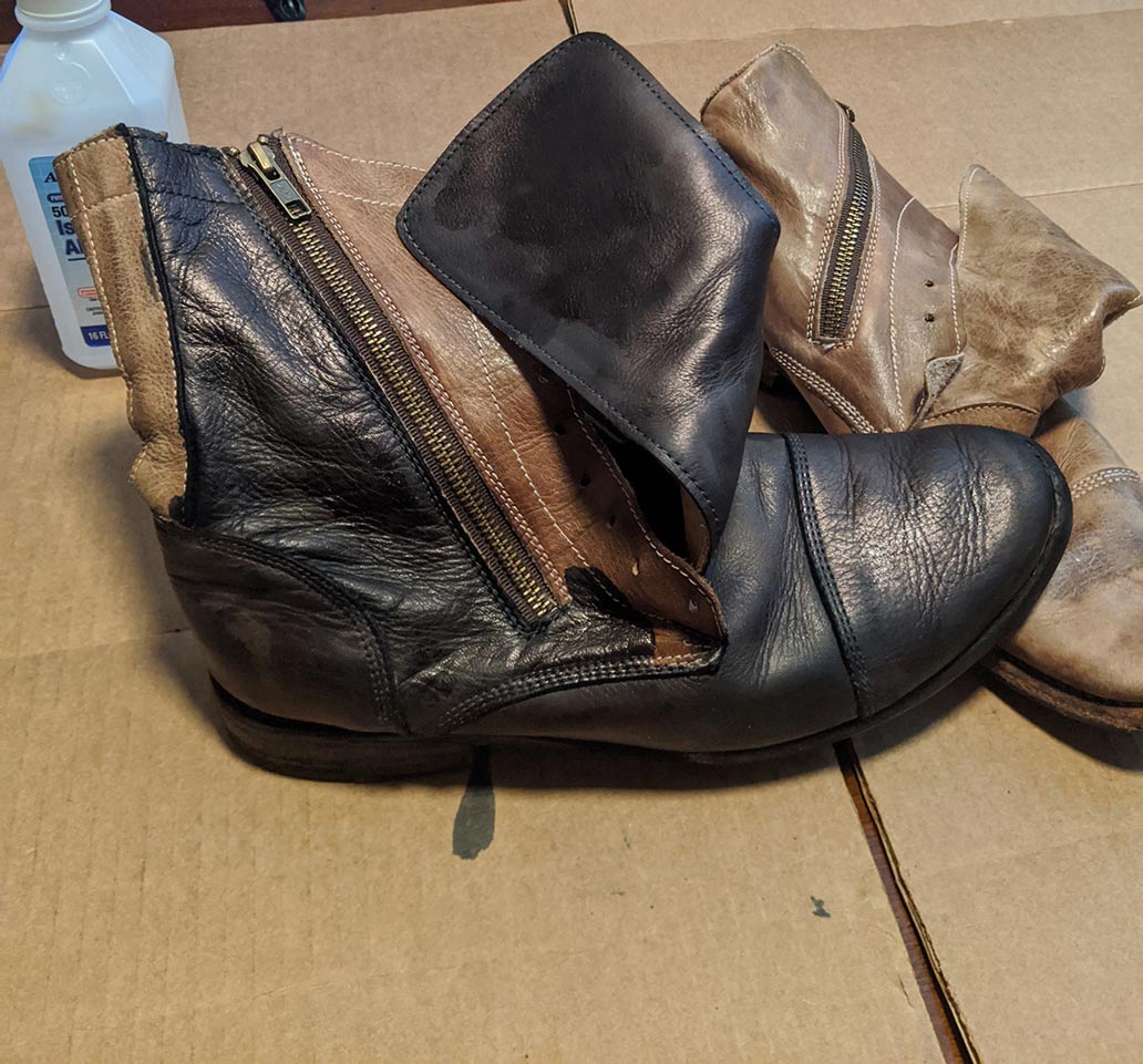 How to Dye Leather Boots using Copic Marker Ink | Hawk Hill