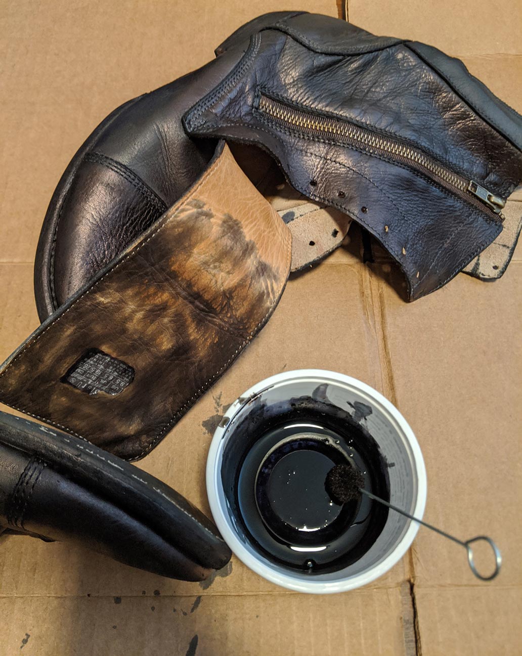 How to Dye Leather Boots using Copic Marker Ink | Hawk Hill