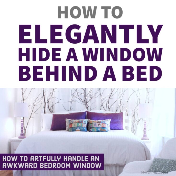How to Use Curtains to Hide a Window Behind a Bed | Hawk Hill