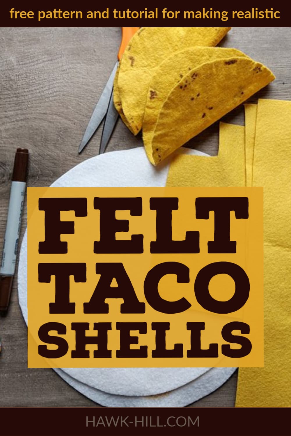 7 Easy Steps to Make a Felt Taco Play Set: Instructions & Free Pattern ...