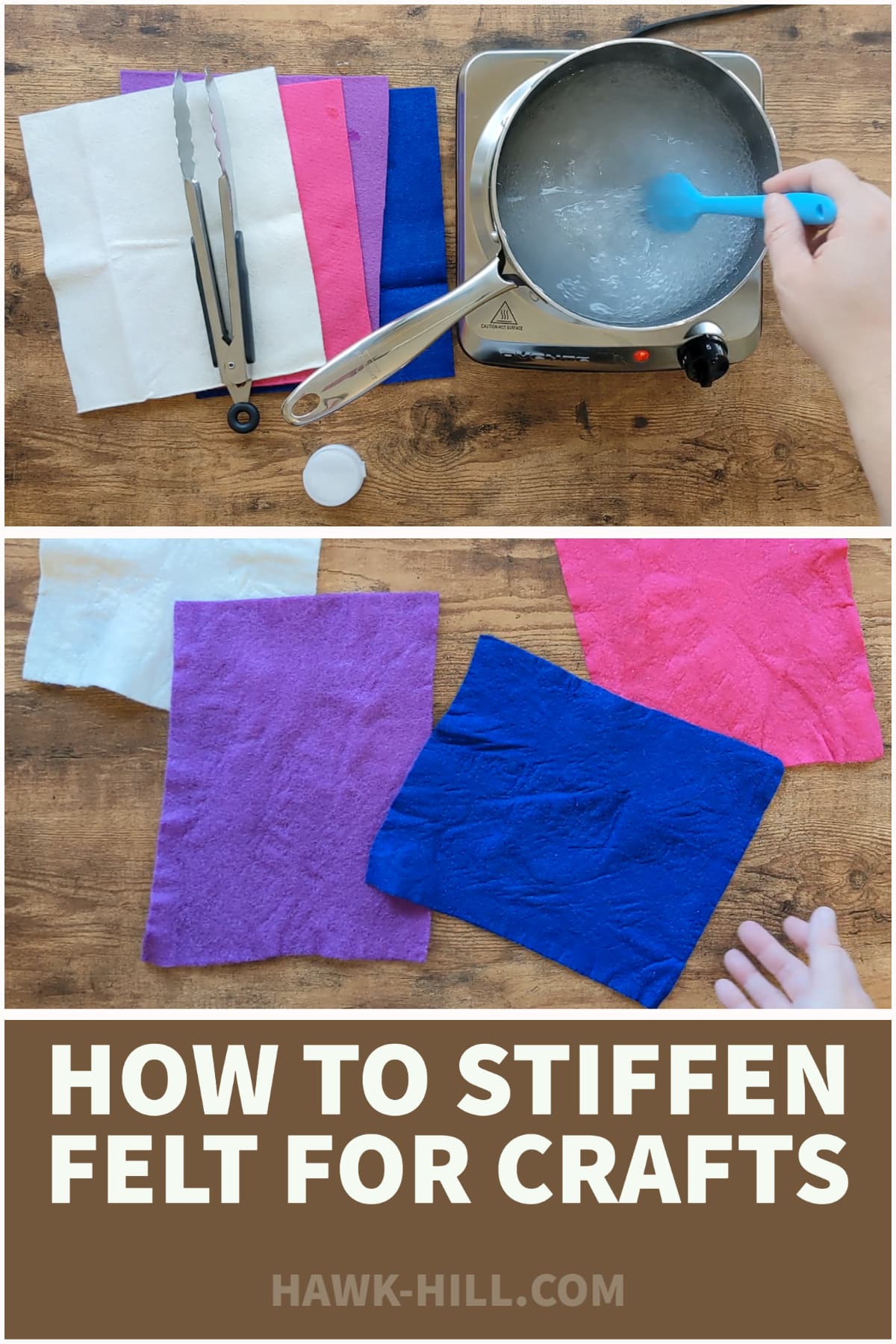 How To Stiffen Felt Fabric for Felt Crafts and DIY Projects | Hawk Hill