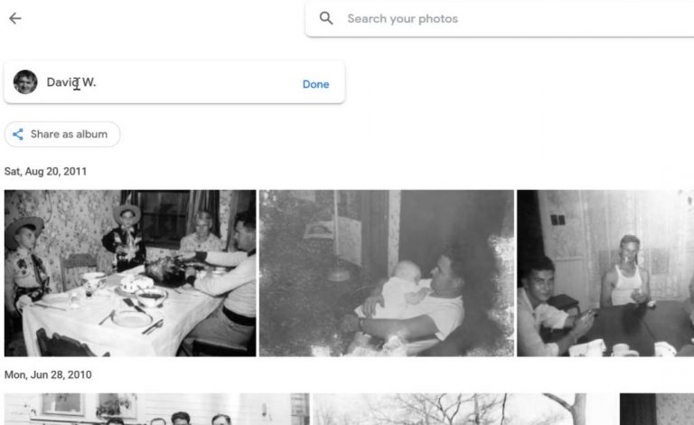 Using Google Photo's Facial Recognition to Identify Old Family Photos ...